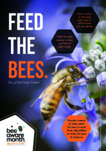 Apiculture Bee Aware Month Feed the Bees Poster_A3 – Apiculture New Zealand